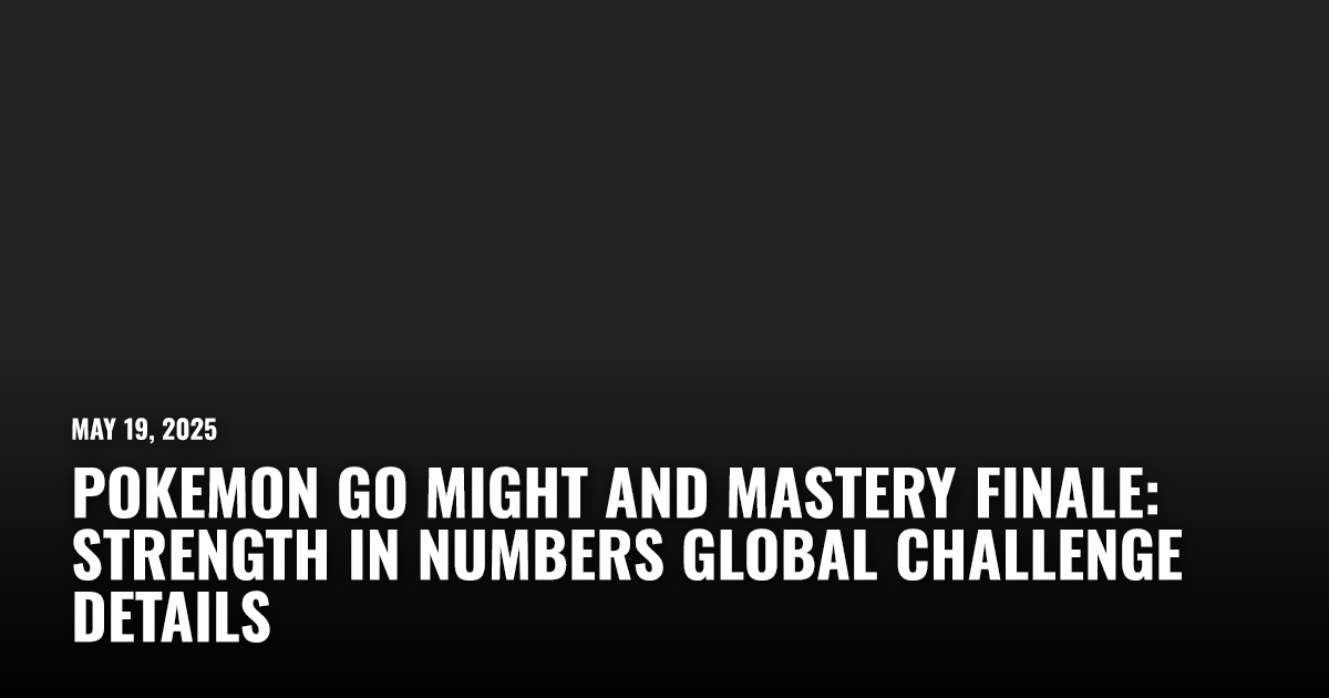 Pokemon Go Strength in Numbers Details | Restart.run