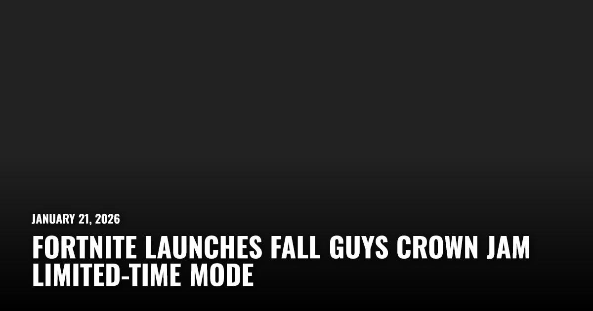 Fortnite Launches Fall Guys Crown Jam Limited-Time Mode | Restart.run