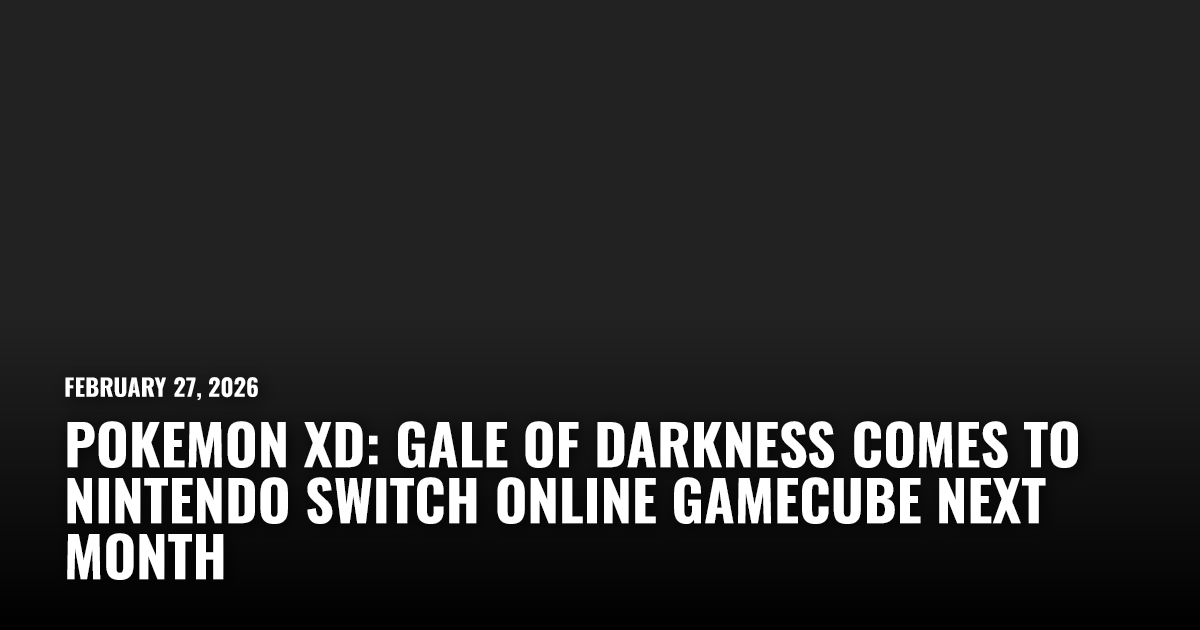 Pokemon XD: Gale of Darkness Comes to NSO GameCube Next Month | Restart.run